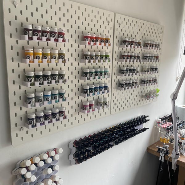 IKEA Skadis Paint Holder Racks (vallejo, Army Painter, Citadel, Pro ...