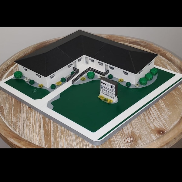 Custom Illuminated Model of Building With Remote! Personalized Model of ...