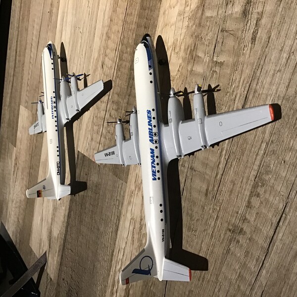 The Supersonic Aircraft Tupolev Tu-244 in 1-200 Scale. Model on Landing ...