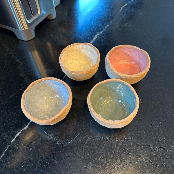 Ceramic Sauce Bowls, Rustic Small Bowls, Sauce Bowls, Pottery Mini ...