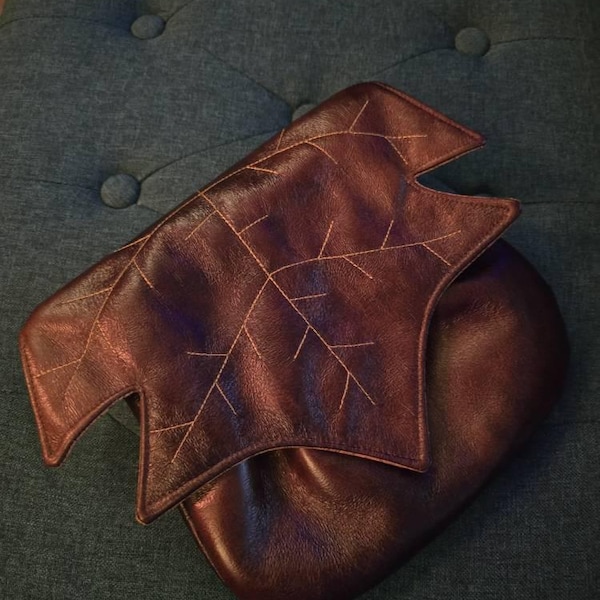 Maple Leaf Renaissance Faire Belt Pouch: Faux Leather Festival Bag, 8x8 ...