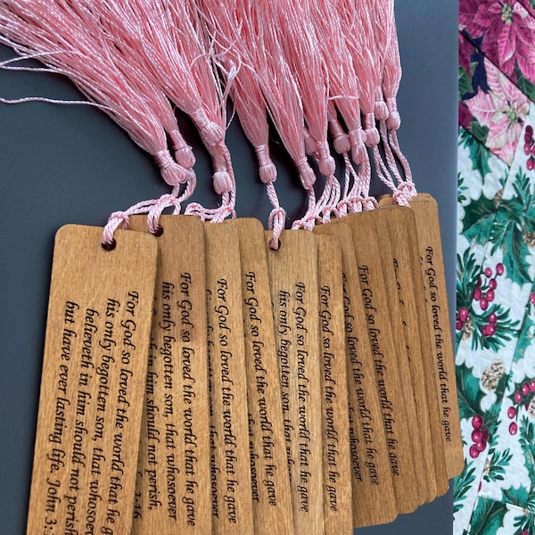 Custom Wooden Bookmarks Favor - Wedding Gift for Guests - the Perfect ...