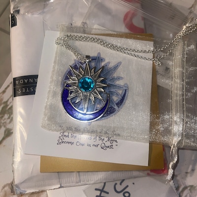 Sterling Silver Twitches Moon Pendant twitches 15 Year Anniversary ...