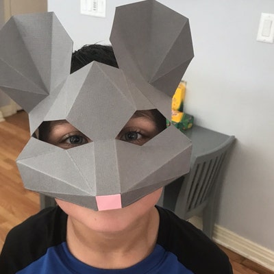 Mouse Mask for Kids, Animal Mask, Halloween Costume, Printable Half ...