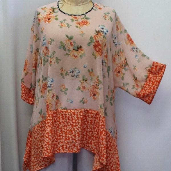 Plus Size Tunic Top, Asymmetrical Tunic Top, Coco and Juan, Black ...