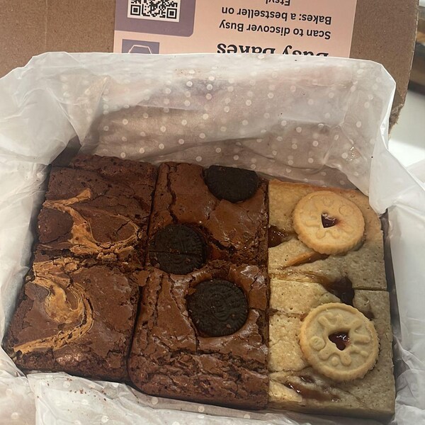 Postbox Brownie Slab Fully Loaded Kinder Postal Letterbox Brownie Slab ...