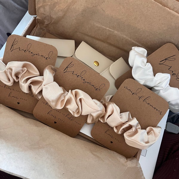 Sage Hen Do Scrunchies | Bride Tribe Favours - Hen Party Favours - I Do ...