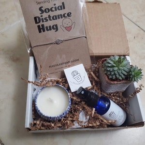Long Distance Friend Gift Box Thinking of You Succulent Gift - Etsy
