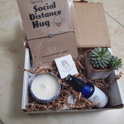 Long Distance Friend Gift Box Thinking of You Succulent Gift - Etsy