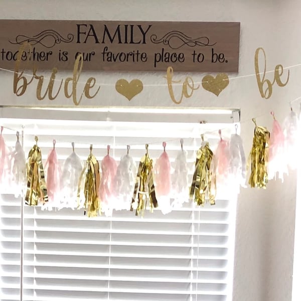 Bride to Be Banner Bridal Shower Banner Bachelorette Party Banner ...