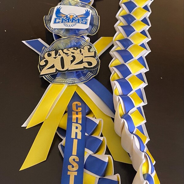 Swimmer/swim Team Ribbon Lei//graduation Leis/senior Night/sport Night ...