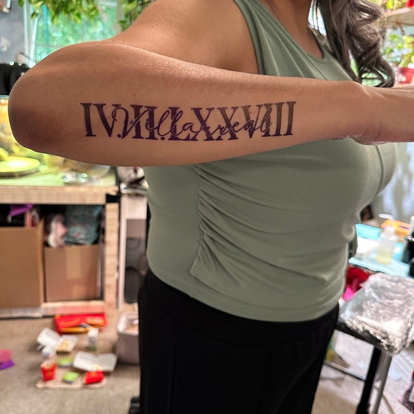 Birth Flower Bouquet With 3 Names • Family Birth Month Tattoo • Three ...