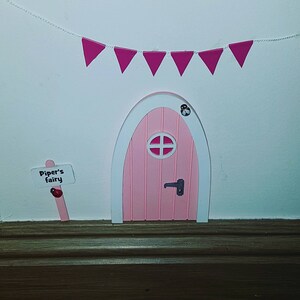 Personalised Pink Fairy Door Great Gift for Girls and Girls Room ...