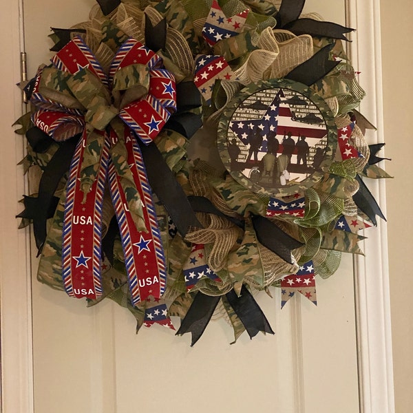 Camouflage Ribbon, Camo Ribbon, Green Ribbon, Military Ribbon, Hunting ...