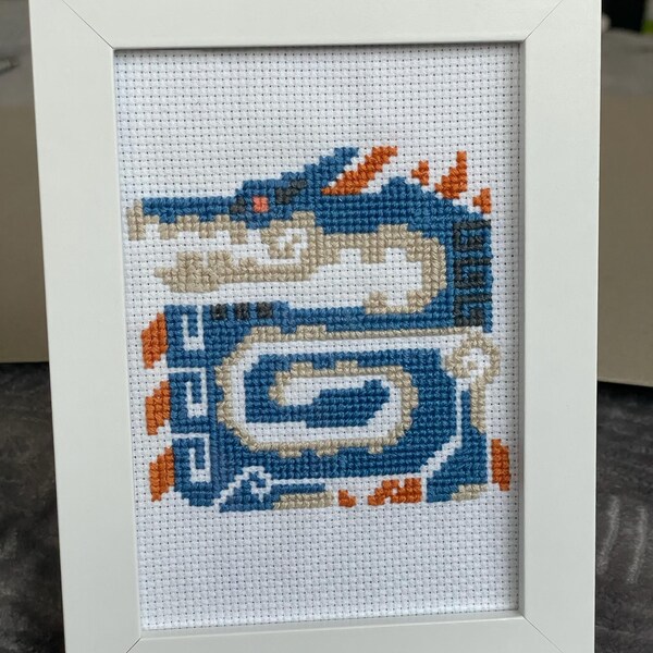 Monster Hunter World Cross Stitch Pattern Starter Bundle, Nergigante ...