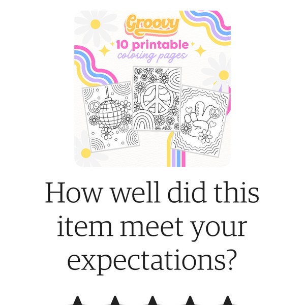 10 Groovy 70s Coloring Pages Printable Digital Download - Etsy