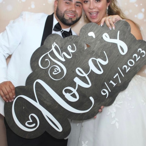 Wooden Name Sign Layered Name Sign Custom Name Wood Sign Backdrop Sign ...