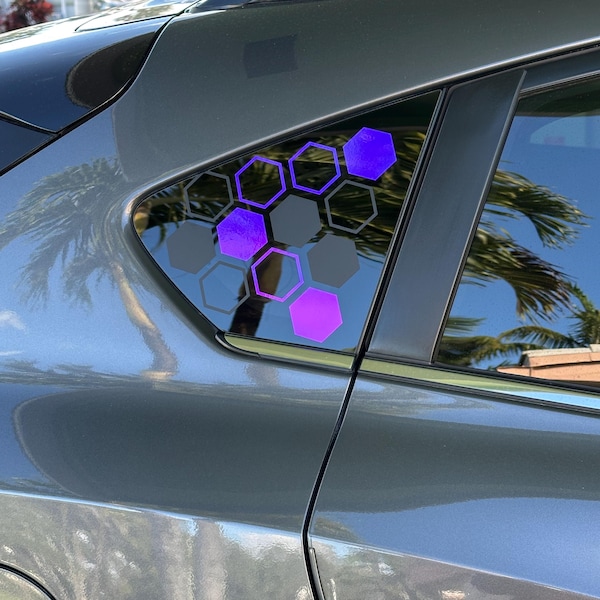 Hexagon / Honeycomb JDM Car Decal Sticker 2 Inch / Hex Side Vehicle ...