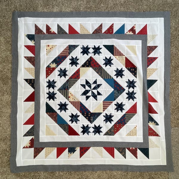 Beginner Quilt Pattern Paper Copy of Oasis Quilt Pattern for Beginners ...