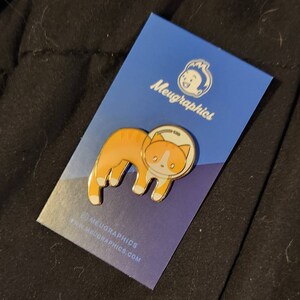 Black Space Cat Enamel Pin - Etsy