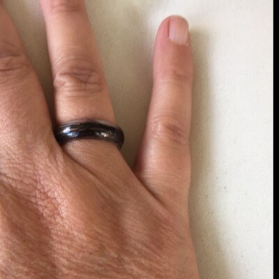 Lock of Hair Keepsake Ring, Custom Resin Jewelry, Clear Memorial Ring ...