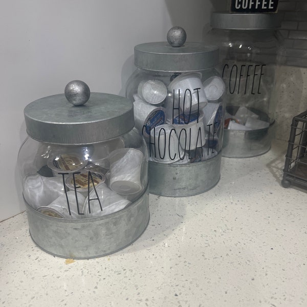 Rae Dunn Inspired Alphabet Letters--farmhouse Style Labels--make Your ...