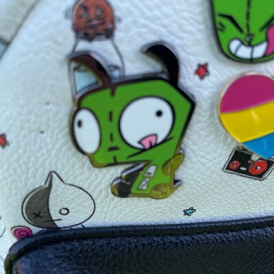 Invader Zim-gir Enamel Pin for Clothes, Backpacks and More - Etsy