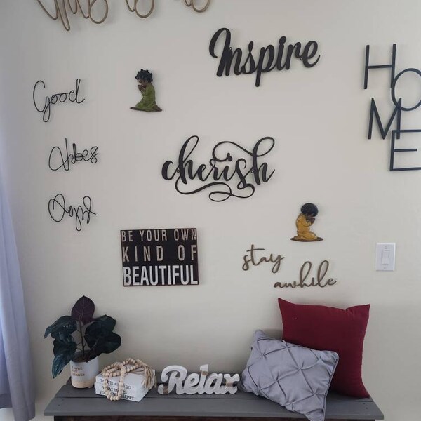 Genesis Metal Bible Verse Cutout Hunting Scripture Rustic Gift for ...