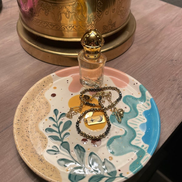 Round Ceramic Tray (plate) - Etsy