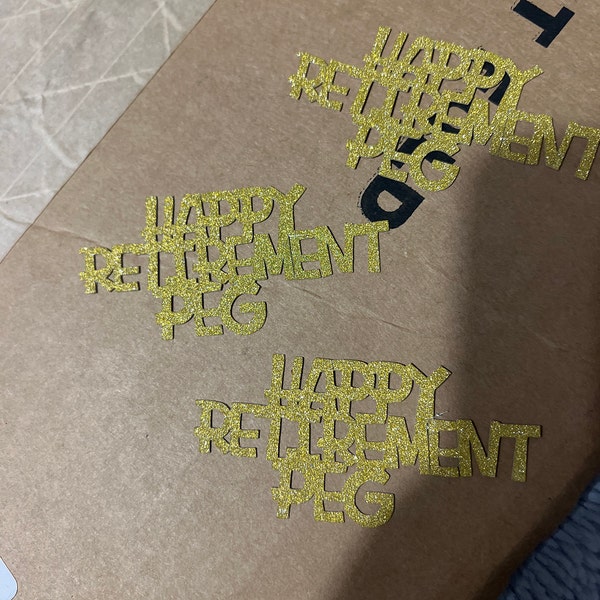 50 Ct Happy Retirement WITH NAME Confetti / Retirement Party ...