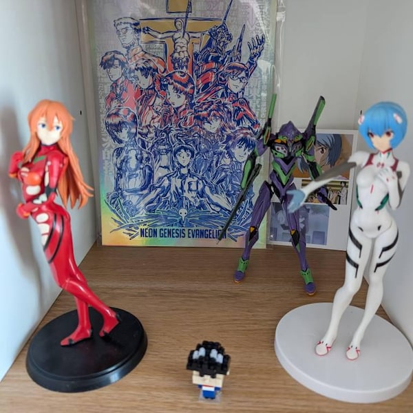 NERV Hand Made Holographic Screen Print: Misato - Rei - Asuka - Kaworu ...