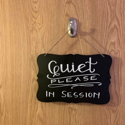 Spa/quiet Chalkboard. Spa Sign. Quiet Sign. Treatment in Session Sign ...