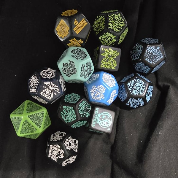 D&D Overworld Map Biome Dice | 30mm Acrylic Geography Generator | Giant ...