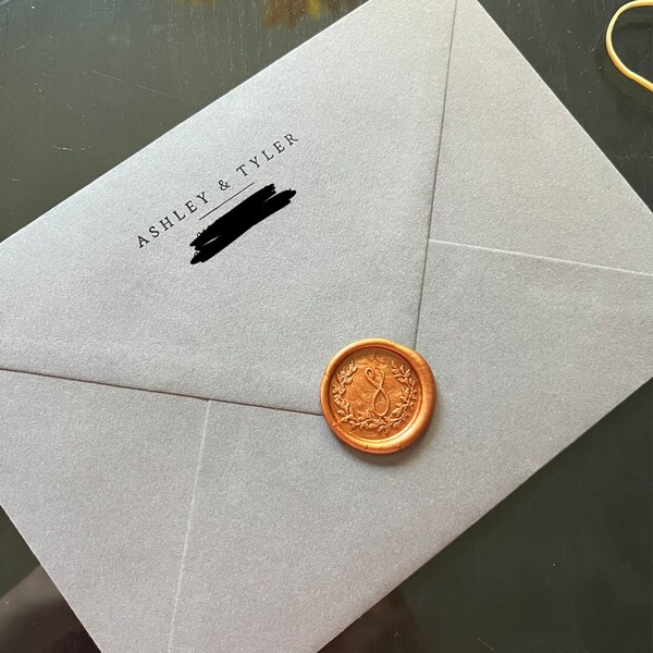 Wedding Return Address Stamp, Personalized Address Stamp, Self Inking ...