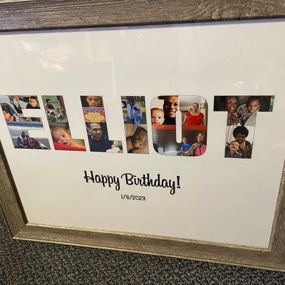 PRINTABLE Custom Name Collage, Personalized Photo Collage, Custom ...