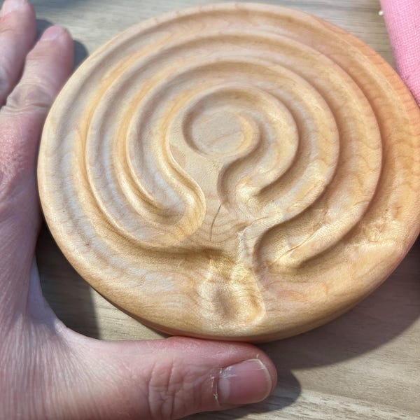 Ball Labyrinth, Wooden Finger Labyrinth, Meditation Labyrinth ...