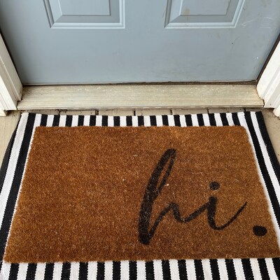 Hi Door Mat - Etsy