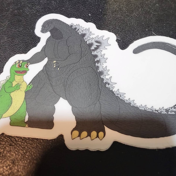 Godzilla and Little Godzilla Aka Junior Vinyl/matte and Holographic ...