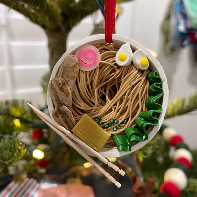 Japanese Ramen Christmas Ornament or Holiday Gift Tag or Fridge Magnet ...