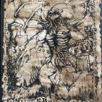 The Litany of Dagon Scroll Lovecraft Prop LARP Cthulhu - Etsy
