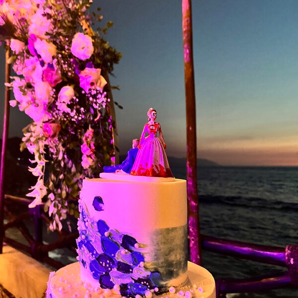 Halloween SALE Zombies Bride and Groom Funny Wedding Cake Topper Funny ...