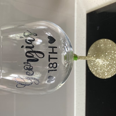 Gin Glass Decal Gin Glass Sticker Names for Drinks Glasses - Etsy UK