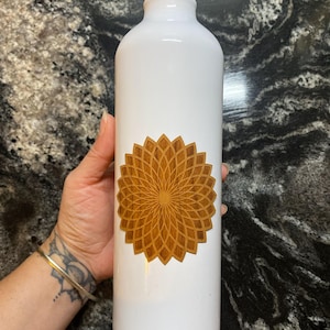 Metatron's Cube LED Table Light Crystal / Sphere Stand Layered Laser ...