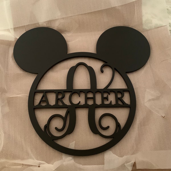 Walt Disney Wedding - Wooden Monogram - Disney Bride - Wooden Initials ...
