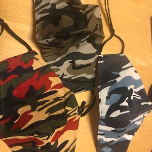 Multi Layer Face Mask, Washable Cotton Adult Mask ,face Mask With ...