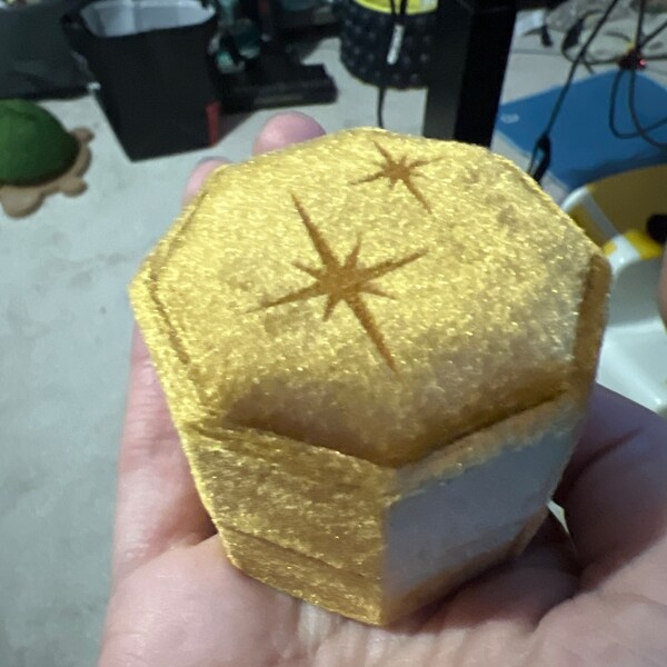 The Stars Gold Velvet Ring Box - Etsy