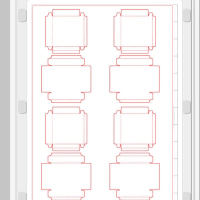 Rectangle Box With Lid Svg Template, Rectangle Box Svg, Rectangle Box ...