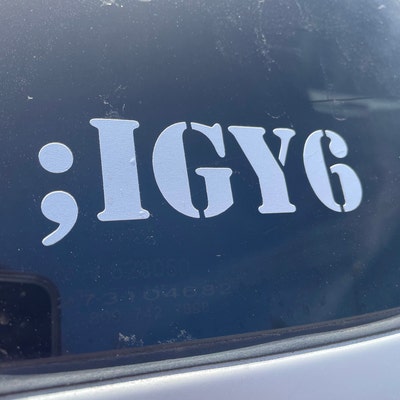 IGY6 Vinyl Decal, I Got Your Six, Blue Lives Matter, Thin Blue Line ...