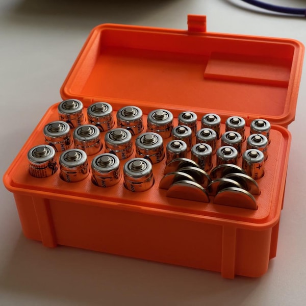 Rugged (8) AA & (8) AAA Battery Holder | Battery Caddy | Battery ...