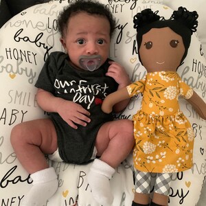 Brown Skinned Doll POC Doll Dark Skinned Fabric Doll Black - Etsy